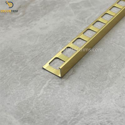 China L Shaped Customizing Metal Tile Trims Tile Profile Aluminium for sale