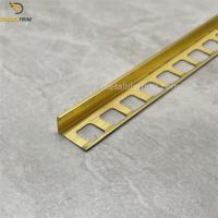 China L Shaped Customizing Metal Tile Trims Tile Profile Aluminium for sale