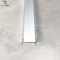 China Aluminum 6063 T5 U Channel Strip 8mm x 20mm x 1mm Tile Edging Trim 2m Length for sale