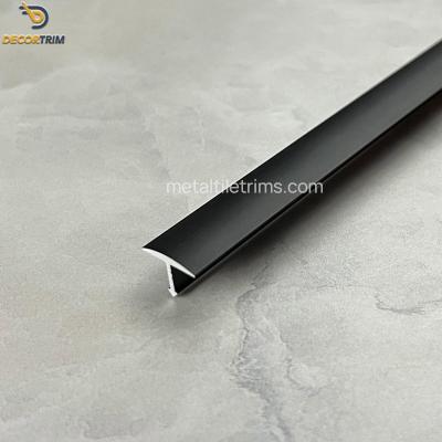 China Aluminum Tile Edge Trim T Shaped Transition Strip 2.5m Length 7.8mm Height for sale