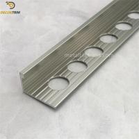 China Aluminum Threshold L Tile Trim 6063 10.2mm Size Tile Edge Trim for sale