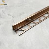 China Aluminum L Shape Tile Trim 3 Meter Profile Flooring Edging Strip Silver Black Custom for sale
