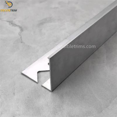 China Silver Tile Edging Strip 2500mm Length Trim Edge Trim Profile for sale