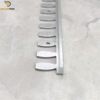 China Aluminum L Shape Tile Trim Silver Color 2.5m 3m Decorative Metal Wall Edge for sale