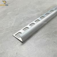 China plastic Round shape tile trim , Aluminium Tile Trim Protection Metal Edge Trim for sale