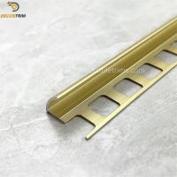China 12.5mm x 26mm x 1.2mm Round Internal Corner Tile Trim Aluminium Edge Profile for sale