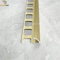 China 12.5mm x 26mm x 1.2mm Round Internal Corner Tile Trim Aluminium Edge Profile for sale