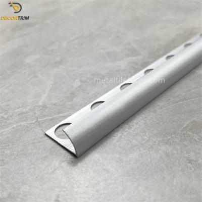 China L Shaped Tile Trim Aluminium Anodized Matt Silver 10.8mm×3m for sale
