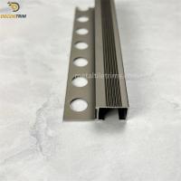 China Aluminum Stair Tread Nose Tile Trim Corner YJ-020 12.6mm 3m Length for sale