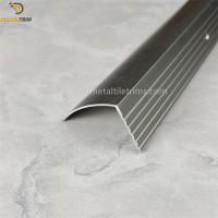 China L Shaped Aluminum Stair Nosing Tile Trim 29x44mm Glossy Finish for Stair Edges for sale