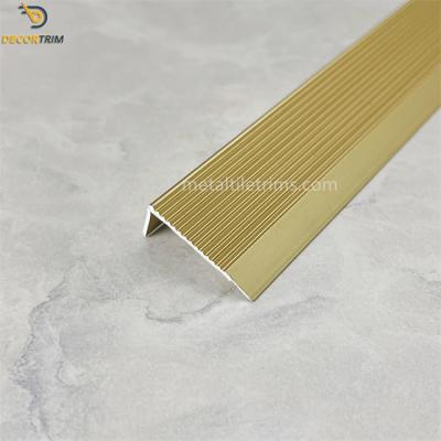 China 33.2mm x 14.9mm Aluminum Tile Edge Trim Anodized Polished 2.5m Length for sale