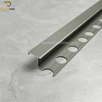 China Aluminum Tile Corner Trim 13.3x34mm Edge Decoration for Ceramic Flooring 2.2m Length for sale