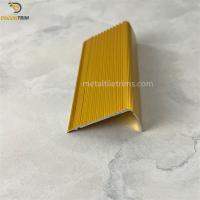 China Aluminum Tile Edge Trim Stair Nosing 25mm x 40mm x 1.1mm Corner Profile for sale