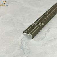 China Aluminum Tile Edge Trim Stair Nosing 2mm Profile Thickness Anti Slip Floor Edging Strip for sale