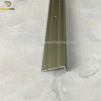China Aluminum Tile Edge Trim Stair Nosing 2mm Profile Thickness Anti Slip Floor Edging Strip for sale