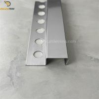 China Bright Silver Aluminium Tile Trim Thickness 0.8mm Strip Tile Trim for sale