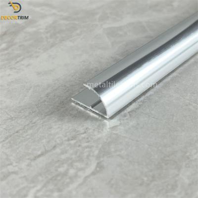 China Aluminum Carpet Transition Strip Tile Trim 2.7m Polish Silver Floor Edging for sale
