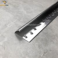China Bright Polish Silver Carpet Edge Trim Long Customized Durable Material for sale