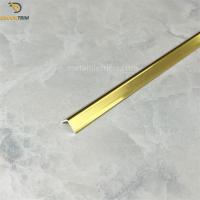 China Aluminum Corner Edge Protector Wall Corner Strips 1.1mm Thickness Gold Matte Silver for sale