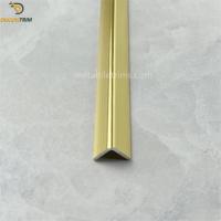 China Aluminum Corner Edge Protector Wall Corner Strips 1.1mm Thickness Gold Matte Silver for sale