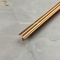China Aluminum T Trim Edging Transition Strip Tile Metal Trim 2.5m 3m for sale