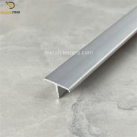 China Aluminum T-Shape Tile Trim Transition Strip T5 6063 Custom Length 10mm for sale