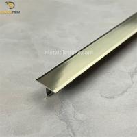 China Aluminum T Shaped Ceramic Trim Strip 17.4mm x 7.8mm Transition Profile for sale