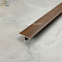China Aluminum Floor Transition Corner Trim 2.5m 3m Wood Grain Edge Protector for sale