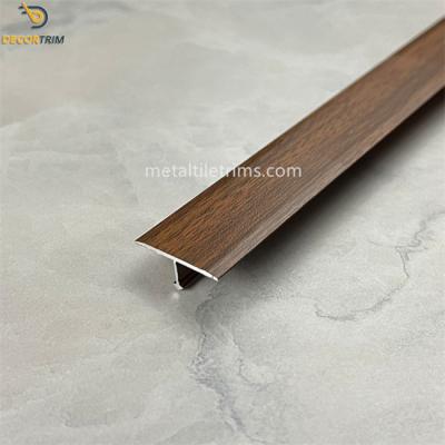 China Aluminum Floor Transition Corner Trim 2.5m 3m Wood Grain Edge Protector for sale