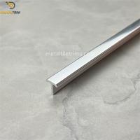China Floor Metal Trim T Shaped Transition Strip Silver Shiny Edging OEM for sale