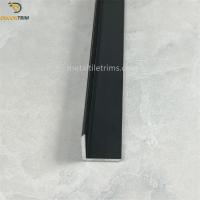 China Brushed Black Metal Corner Protector Trim 1mm Aluminum Wall Corner Strip 15pcs Pack for sale