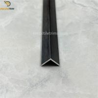 China Brushed Black Metal Corner Protector Trim 1mm Aluminum Wall Corner Strip 15pcs Pack for sale