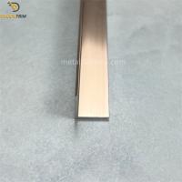 China Dark Coffee Brushed Aluminum Wall Corner Protector Strips 1mm Tile Trim for sale
