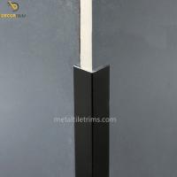 China Wall Protection Corner Guard Tile Outside Corner Trim Matt Black for sale