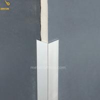 China Aluminum Corner Trim Wall Edge Protector 1.1mm for Ceramic Tile 50pc Box for sale