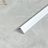 China Aluminum Corner Trim Wall Edge Protector 1.1mm for Ceramic Tile 50pc Box for sale