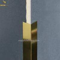 China Tile Edge Corner Trim Strips Tile Finishing Profile Anodized Metal for sale