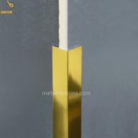 China Rounded Edge Wall Corner Protector Strips Matt Aluminum Bright Light Tile Trim for sale
