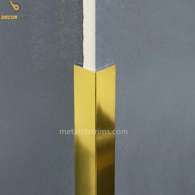China Rounded Edge Wall Corner Protector Strips Matt Aluminum Bright Light Tile Trim for sale