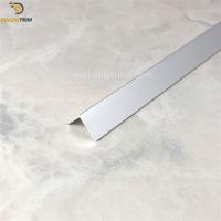 China Aluminum Tile Trim 20mm x 20mm External Corner Matt Silver Corrosion Resistant for sale