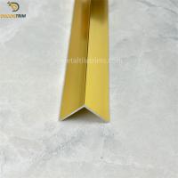 China Aluminum L Shape Tile Trim 6063 for Corner Protection 0.8mm Thickness for sale
