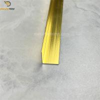 China Aluminum L Shape Tile Trim 6063 for Corner Protection 0.8mm Thickness for sale