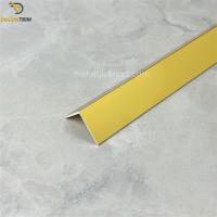 China Aluminum L Shape Tile Trim 6063 for Corner Protection 0.8mm Thickness for sale