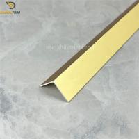China Metal Trim Wall Corner Protector Strips For Tile Polished Tile Trim Anodized for sale