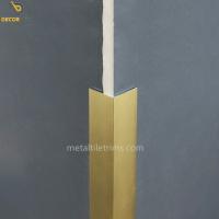 China Metal Trim Wall Corner Protector Strips For Tile Polished Tile Trim Anodized for sale