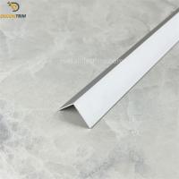 China 1mm  Thickness Tile Aluminum Trim Edge Wall Corner Protector Strips Matt Silver for sale