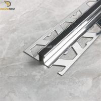 China Stainless Steel Tile Expansion Joint Profile 10mm Height 2000mm Length for sale