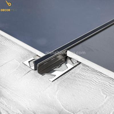 China Stainless Steel Tile Expansion Joint Profile 10mm Height 2000mm Length for sale