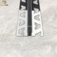 China Stainless Steel Tile Expansion Joint Profile 10mm Height 2000mm Length for sale