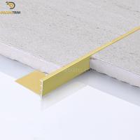 China Aluminum Tile Trim 10mm 15mm L-Shaped Edge Profile for Tile Finishing for sale